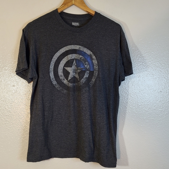 Marvel | Shirts | Marvel Captain America Shield Graphic T Shirt | Poshmark
